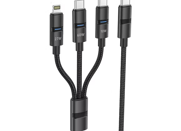 Foneng XS10 1.2M C To C+C+L (60W) Cable – TEQ PTY LTD