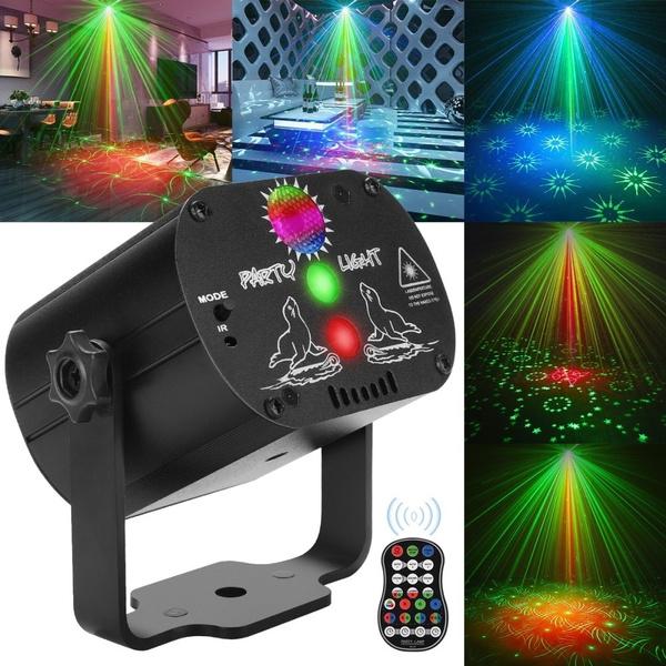 Projector R&G DJ Disco Light Stage Party Laser Lighting+remote control ...