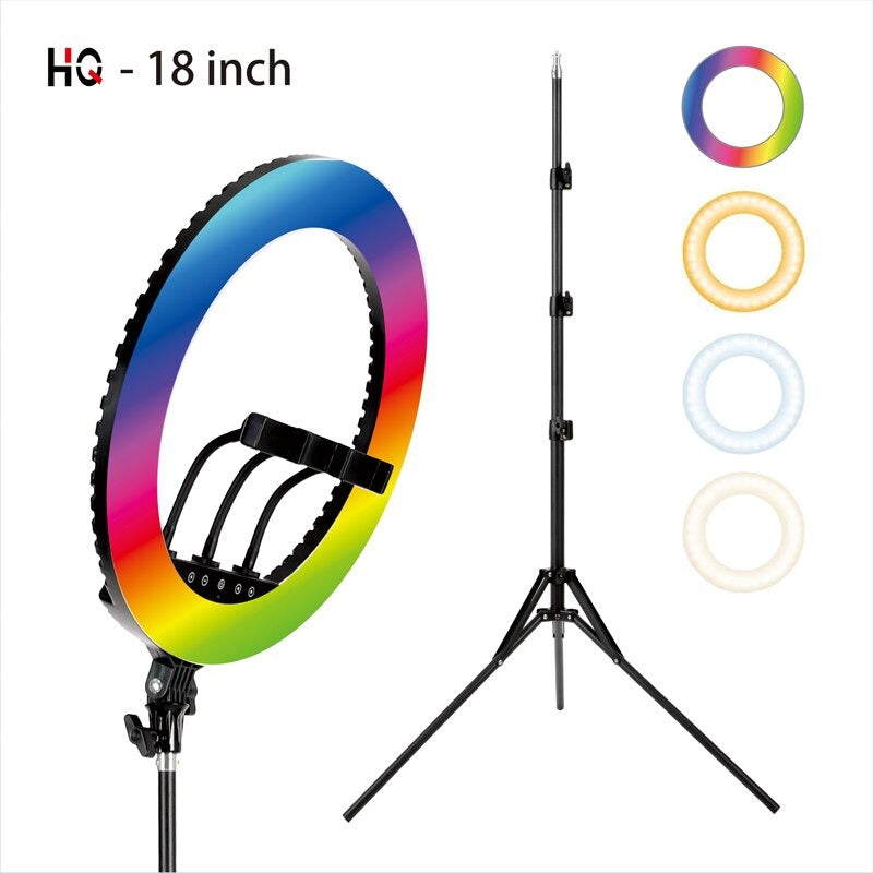HQ 18 Inch RGB Ring Light tripod LED RingLight Selfie Ring Light – TEQ ...