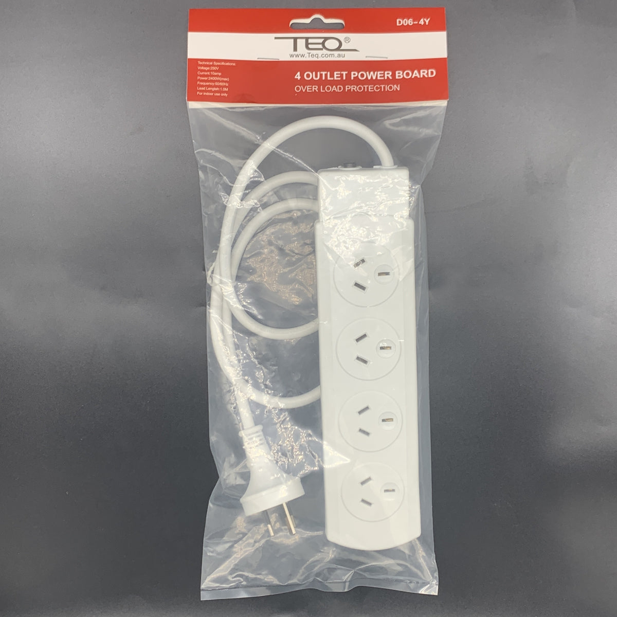 4 Plug Power Board Overload protection – TEQ PTY LTD